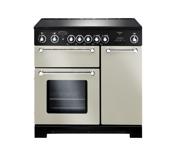 Kitchener 90 Electric Range Cooker – Ivory & Chrome, Ivory | Blogcast